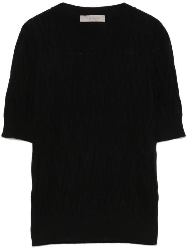 D.exterior Chevron Knit Sweater