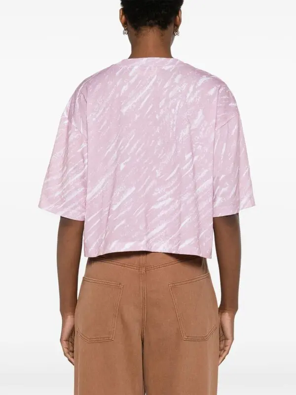 Marni Scribble Logo T-shirt - Pink