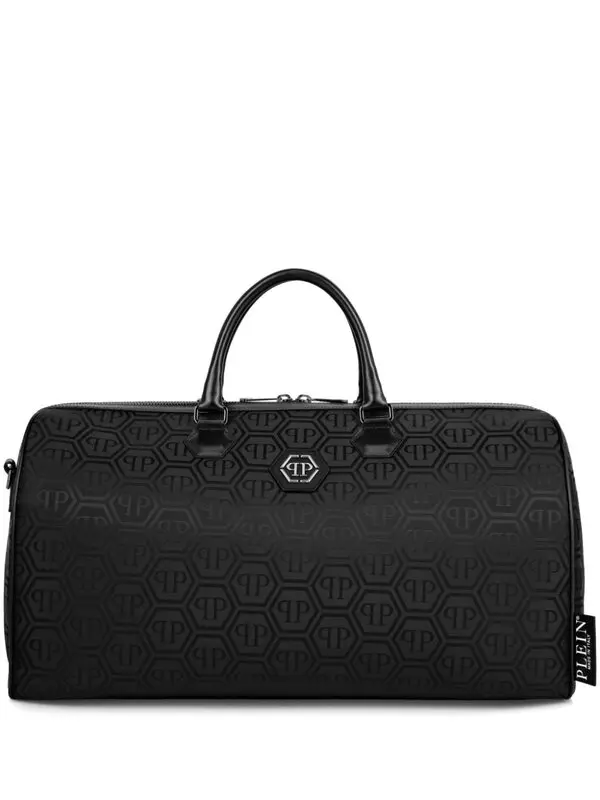 Philipp Plein Jacquard Monogram Tote Bag - Black
