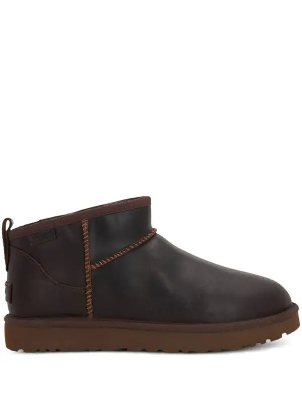 UGG Ultra Mini Lthr Regen Boots - Brown