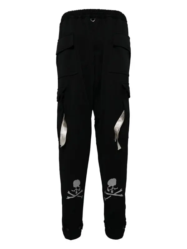 MASTERMIND WORLD Jersey Cargo Pants - Black