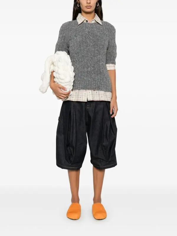 JW Anderson Cable-knit Short-sleeve T-shirt