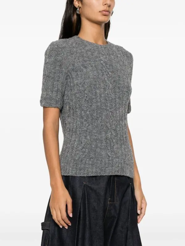JW Anderson Cable-knit Short-sleeve T-shirt