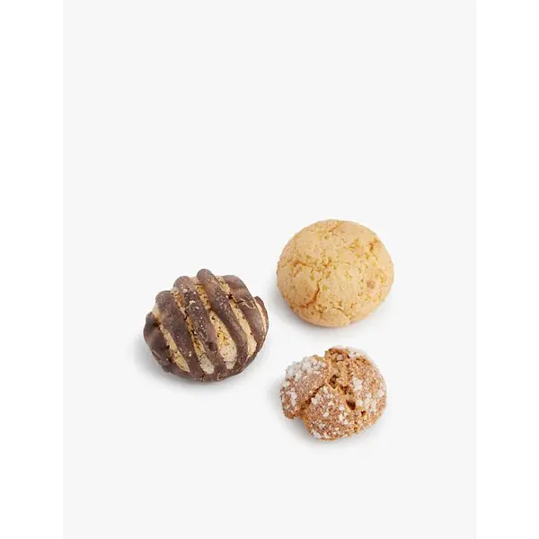 LAZZARONI Mixed Crunchy, Soft And Chocolate Amaretti Biscuit Assortment Tin 190g