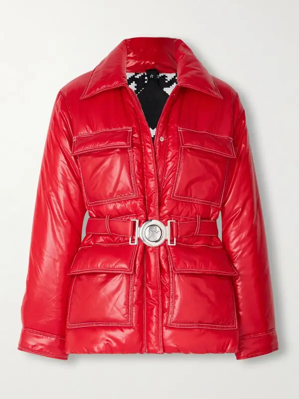 Perfect Moment Jade Belted Quilted Ski Jacket