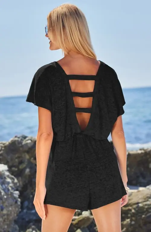 BECCA By Rebecca Virtue Burnout Jersey Cover-up Romper