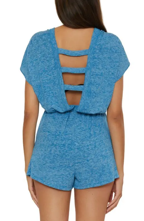 BECCA By Rebecca Virtue Burnout Jersey Cover-up Romper - Lagoon