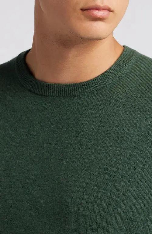 Lorenzo Uomo Merino Wool And Cashmere Crewneck Sweater - Kale