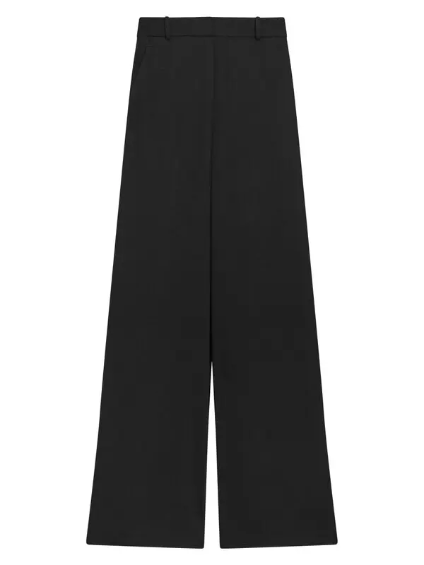 Theory High-rise Wide-leg Pants - Black