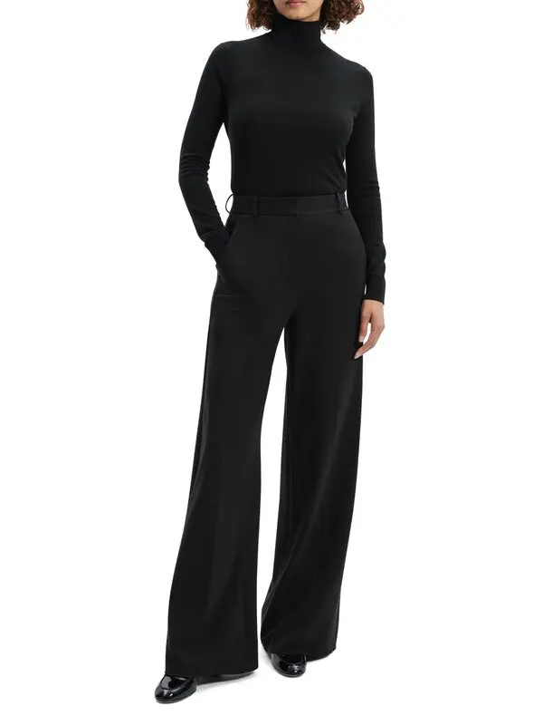 Theory High-rise Wide-leg Pants