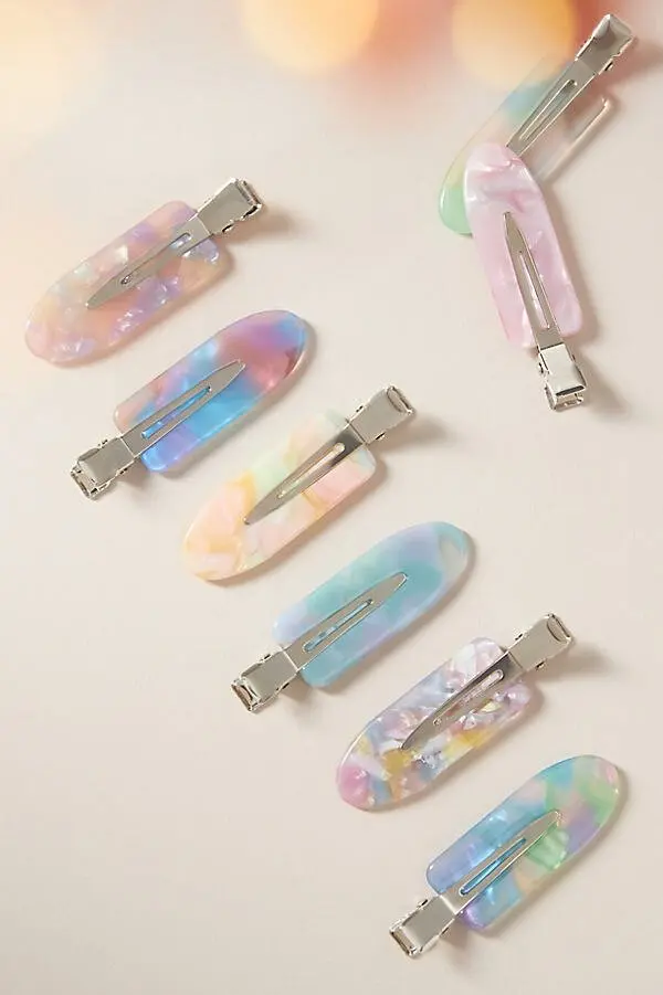 Anthropologie Celestial Shimmer Crease-Free Hair Clips, Set  display picture 3