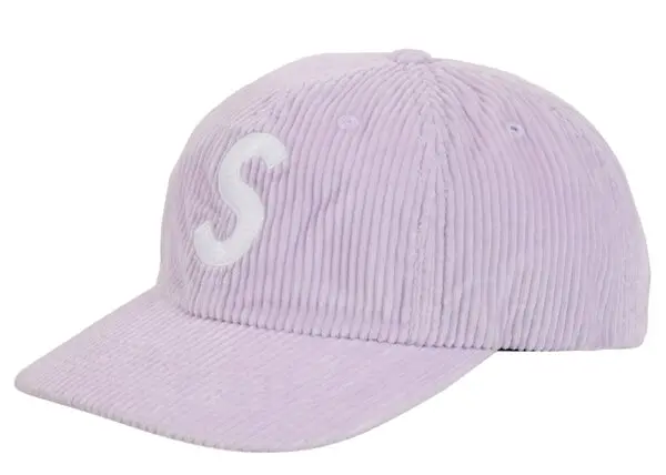 Supreme Corduroy S Logo 6-panel Cap - Light Purple
