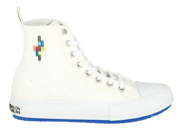 MARCELO BURLON COUNTY OF MILAN Vulcanized High-top Sneakers - White