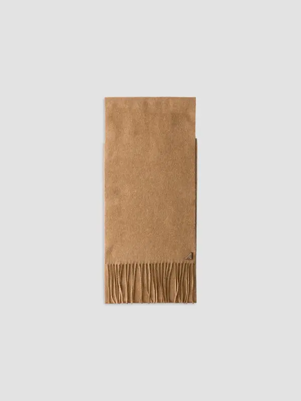 Prada Silk And Cashmere Scarf - Brown