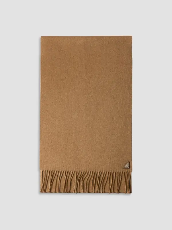 Prada Silk And Cashmere Scarf - Brown