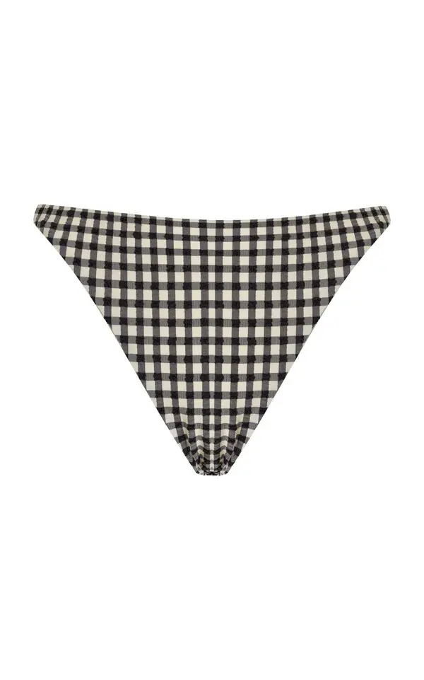JUILLET Edie High-rise Bikini Bottom - Plaid