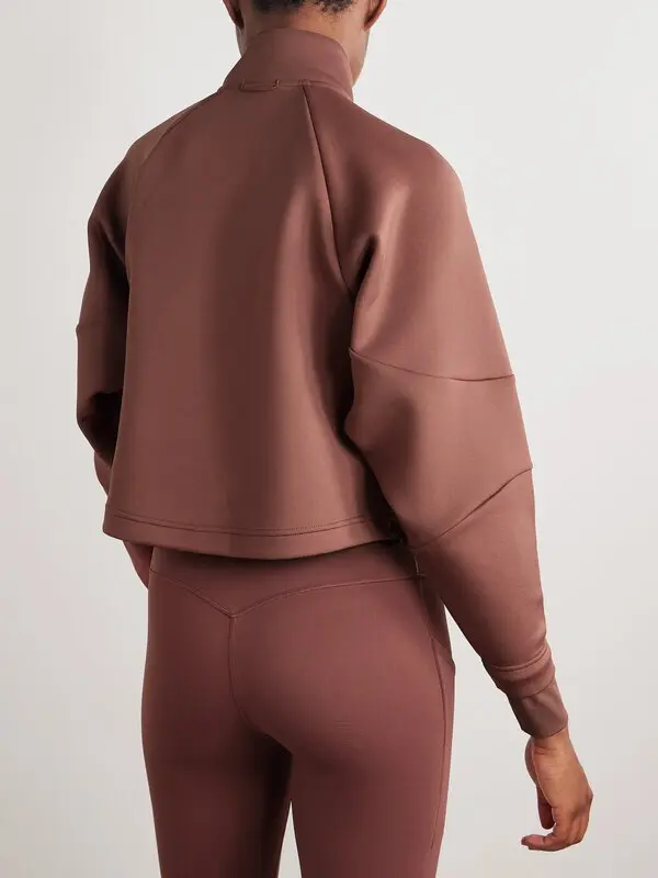 Nike Prima Cropped Dri-fit Half-zip Sweatshirt