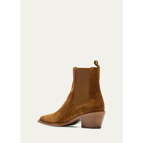 GIANVITO ROSSI Wylie Suede Chelsea Booties - Black