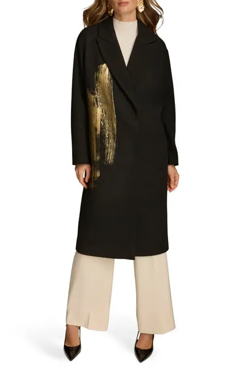 Donna Karan New York Brush Stroke Jacket - Black/Gold | Editorialist