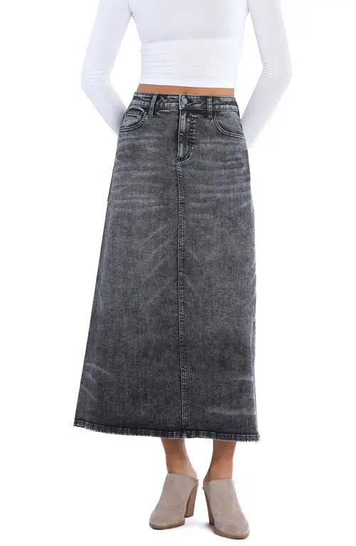 WASH LAB DENIM Remi Maxi Skirt - Remi Grey