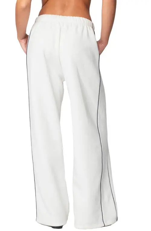 EDIKTED Piped Wide Leg Sweatpants