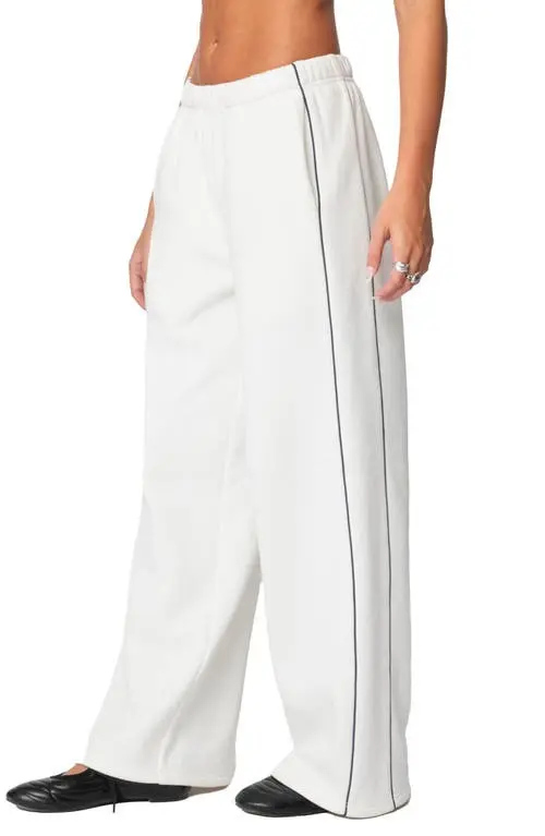 EDIKTED Piped Wide Leg Sweatpants