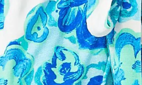 ALIVIA Joey Print Robe - Floral Pond Blue