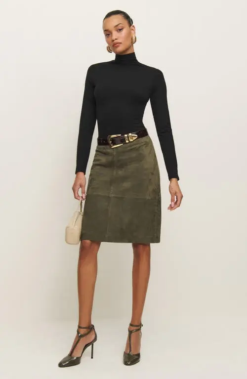 REFORMATION Nell Turtleneck Jersey Top
