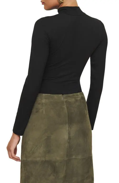 REFORMATION Nell Turtleneck Jersey Top