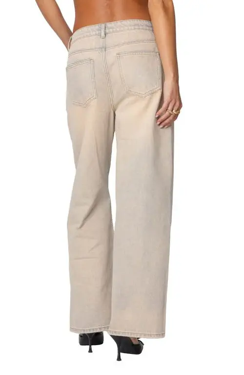 EDIKTED Low Rise Wide Leg Jeans