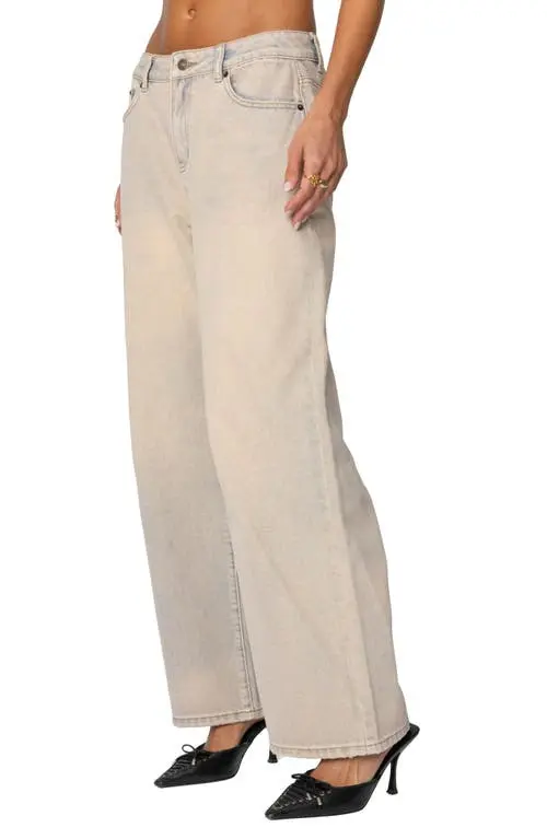EDIKTED Low Rise Wide Leg Jeans