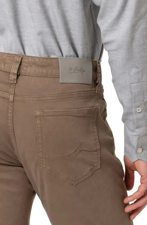 34 Heritage Charisma Relaxed Straight Leg Twill Trousers - Timber Twill