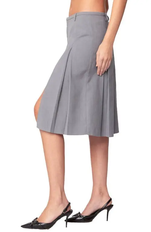 EDIKTED Ethel Low Rise Pleated A-line Skirt