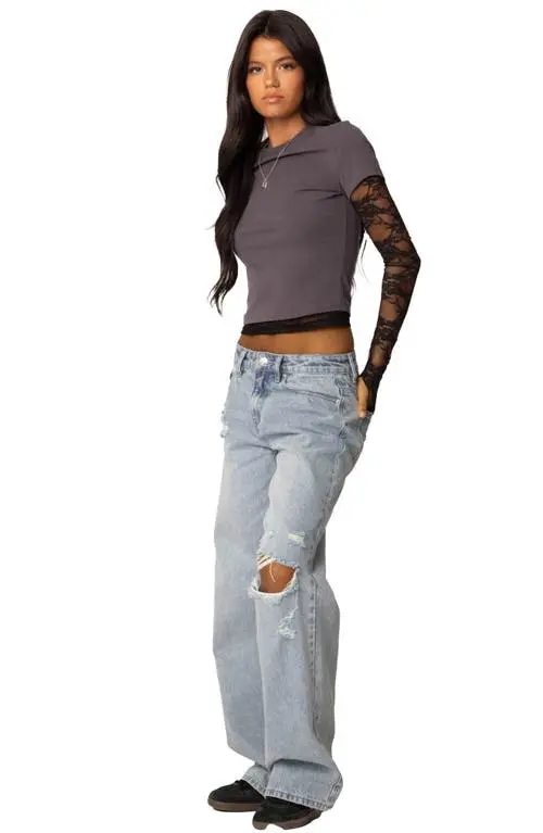 EDIKTED Adam Wide Leg Jeans