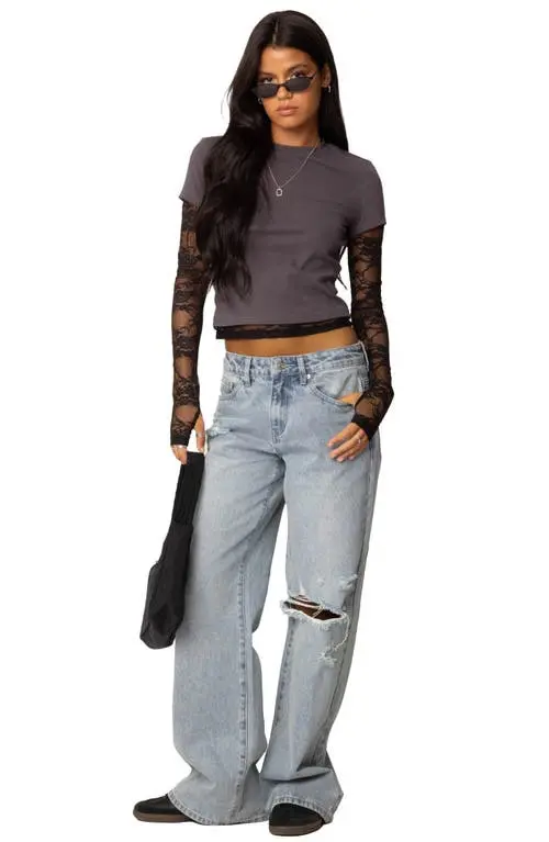 EDIKTED Adam Wide Leg Jeans