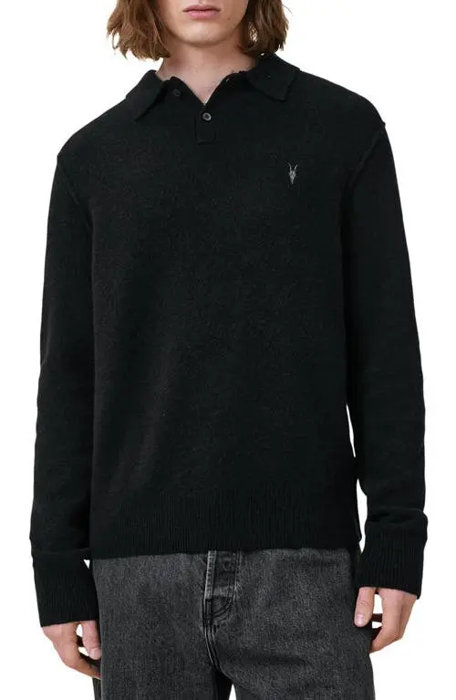 ALLSAINTS Statten Polo Sweater - Black