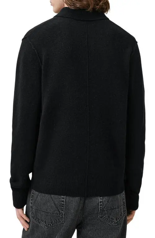 ALLSAINTS Statten Polo Sweater - Black