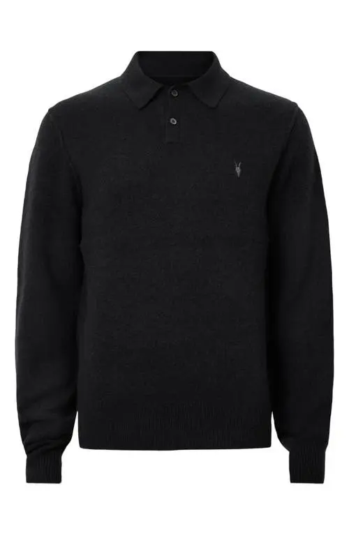 ALLSAINTS Statten Polo Sweater - Black