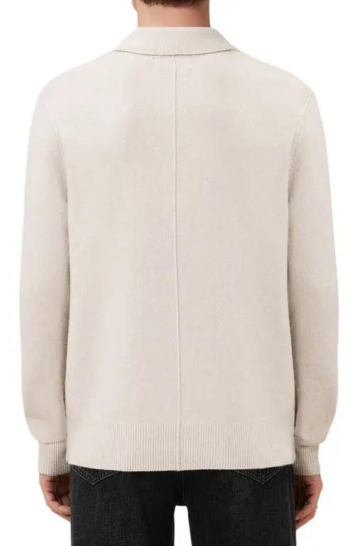 ALLSAINTS Statten Polo Sweater - Cloudy White