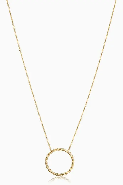ORADINA 14k Gold Caesar Pendant Necklace - Yellow Gold