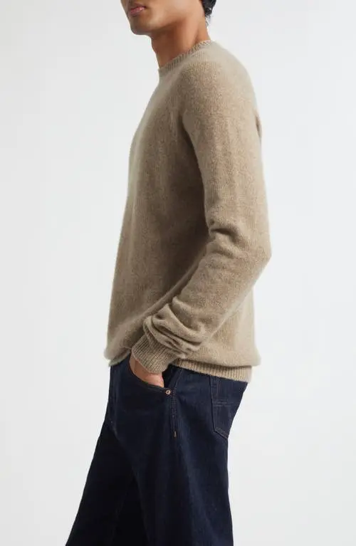 Sunspel Lambswool Crewneck Sweater - Sandstone