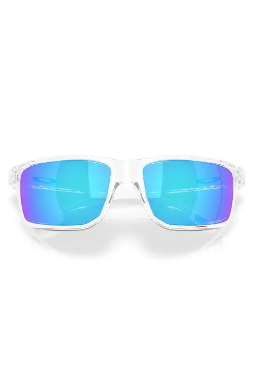 Oakley 62mm Prizm™ Polarized Rectangle Sunglasses - Clear