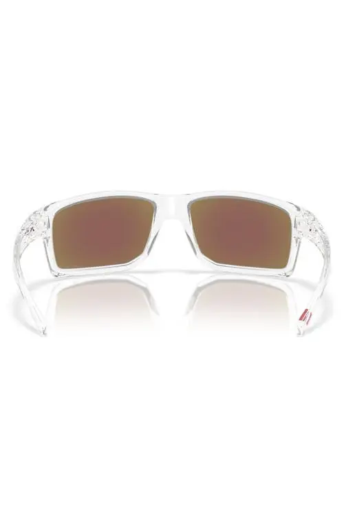 Oakley 62mm Prizm™ Polarized Rectangle Sunglasses - Clear