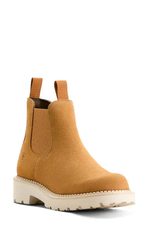 Ariat Lug Sole Chelsea Boot - Wheat Suede