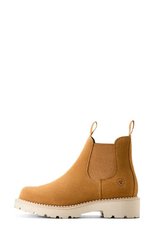 Ariat Lug Sole Chelsea Boot - Wheat Suede