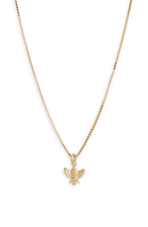 SET & STONES Bee Pendant Necklace - Gold