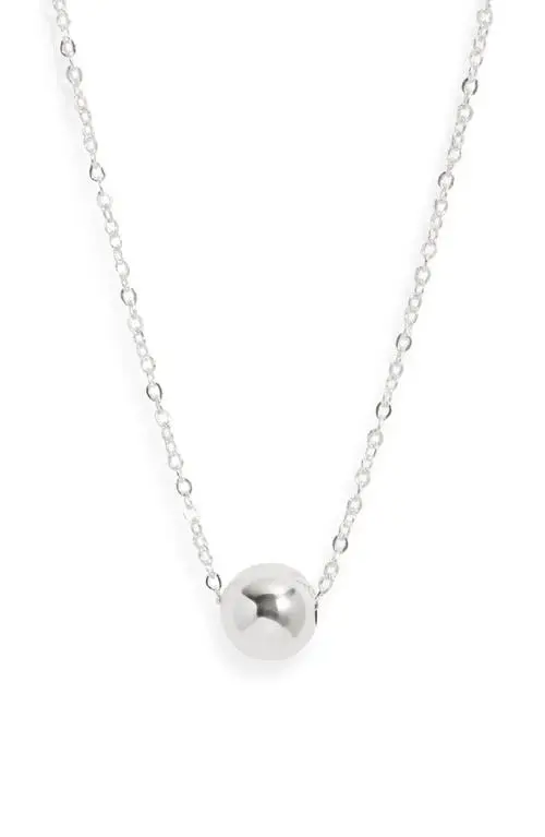 SET & STONES Reina Bead Pendant Necklace - Silver