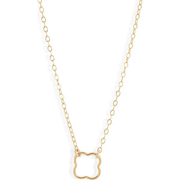 SET & STONES Clover Pendant Necklace - Gold