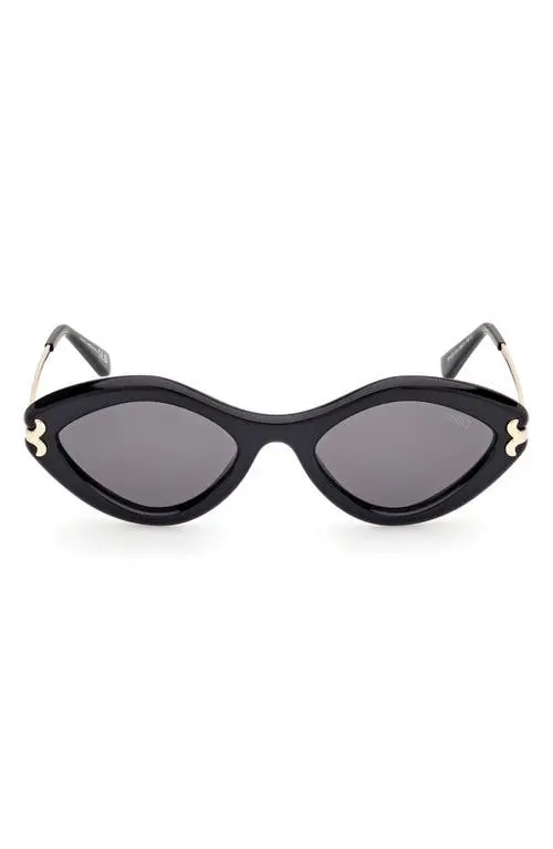 Emilio Pucci Geometric Sunglasses - Shiny Black /smoke