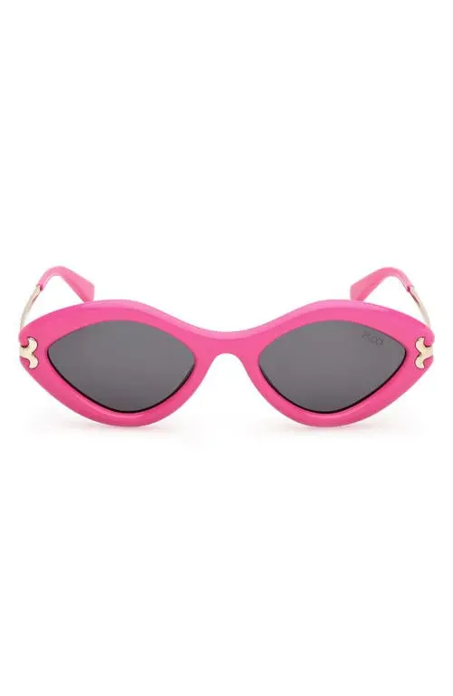 Emilio Pucci Geometric Sunglasses - Shiny Fuxia / Smoke